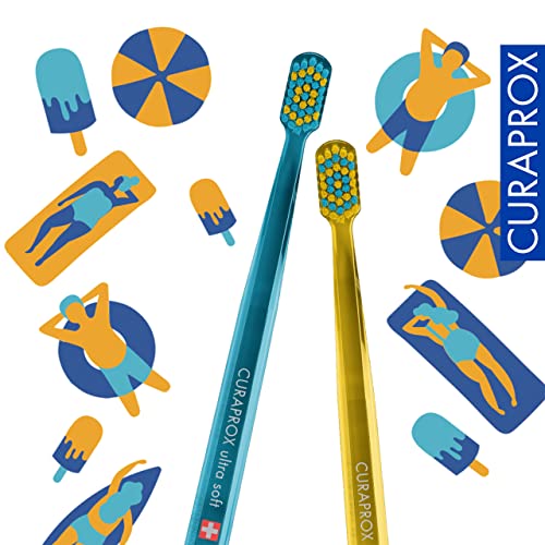 Curaprox CS 5460 Ultra-Soft Toothbrush, Summer 2022 Special Edition, Pack of 2