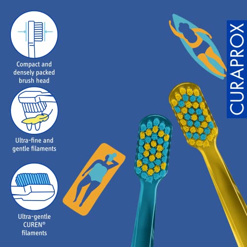 Curaprox CS 5460 Ultra-Soft Toothbrush, Summer 2022 Special Edition, Pack of 2