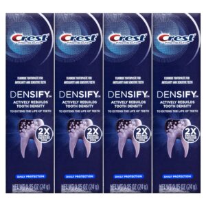 Crest Pro-Health Densify Daily Protection Toothpaste, Travel Size 0.85 oz (24g) - Pack of 4