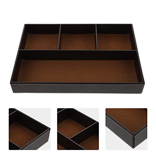 Makeup Organizer for Drawer Jewelry Leather Tray Drawer Organizer Dresser Drawer Organizer Kitchen Drawer Organizer Bedside Storage Tray Jewelry Tray Jewelry Tray