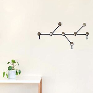 TidyHangers Wall Mount Coat Rack - Clothes Hooks for Wall Indoor Coat Rack Hanger in Chrome - Perfect for Organizing Your Coats and Jackets!