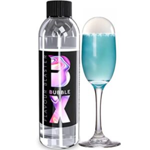 bubble x decorative bubbles for cocktails bubble mixture (6 oz, pack of 1), bursting bubbles and smoke bubbles for drinks and cocktails - bartender accessories - works with bartender bubble gun