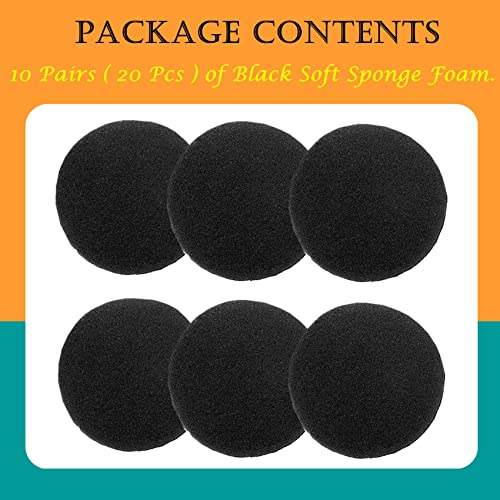 TaiZiChangQin 10 Pairs Foam Ear Pads Ear Cushion Earpads Sponge Replacement Compatible with Panasonic RP-HT21 RP HT21 Headphone