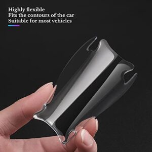 AOERUN 14PCS Transparent Car Door Handle Cup Scratches Protector and 20PCS Car Wheel Reflective Sticker