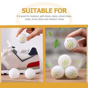 INOOMP Neutralizing Odor Balls 18pcs Sneaker Deodorizer Balls Foot Odor Eliminator Gym Bags Lockers Air Purifying Bags Car Air Fresheners for Shoes Wardrobe Closet Sneaker Smell Balls