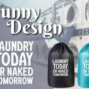 2 Pack Funny Laundry Bags Extra Large Heavy Duty, Travel Laundry Bags for Dirty Clothes, Unique Design College Laundry Bag, 27.5" x 39.4" (70 x 100cm) Dirty Clothes Organizer - Laundry Today