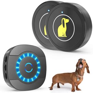 lalolee dog doorbell, dog bell for potty training wireless doggie door bell for dog puppy training sliding door/go outside doorbell and waterproof touch button