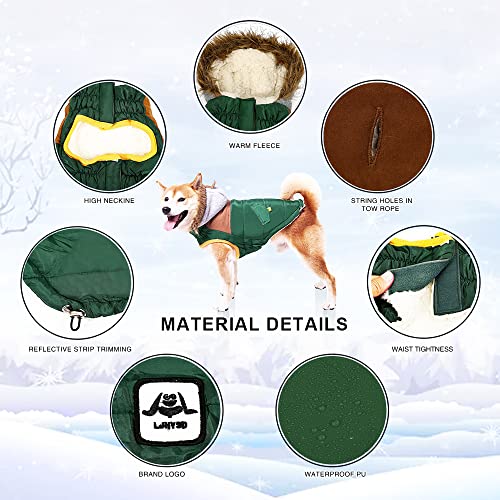 Dogs Windproof Cold Weather Coats, Dog Clothes Apparel Winter Vest, Cold Weather Dog Jacket, Dog Cold Weather Coats Warm, Small Dog Jacket Puppy Coats for Small Medium Large