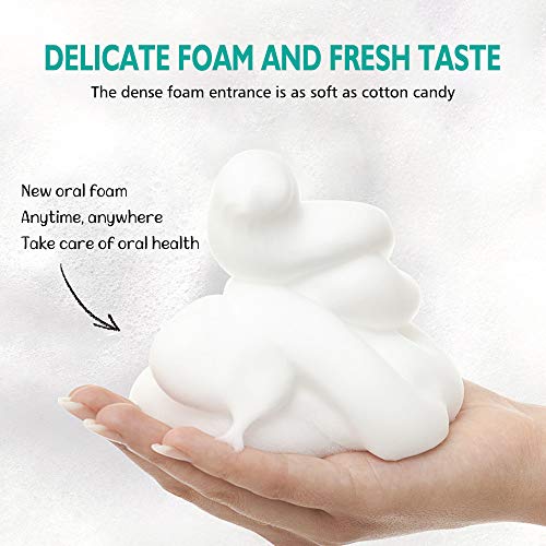 2Pcs Toothpaste Cleansing Foam, 60ml Teeth Whitening Mouse Toothpaste, Baking Soda Toothpaste, Intensive Deeply Stain Removal, Travel Friendly, Easy to Use, 360° Oral Care, Ultra-fine Mousse Foam