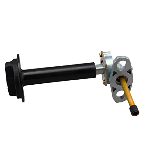 Fuel Cock Petcock with Lever Assy for Honda Recon 250 TRX250, Honda Rancher TRX350, Honda Rancher TRX420, Honda Foreman TRX450, Honda Foreman Rubicon TRX500FA, Gas Valve Switch Part (With Fuel Tube)