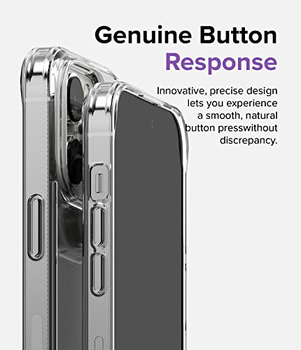 Ringke Fusion Matte [Anti-Fingerprint Technology] Compatible with iPhone 14 Pro Case, Translucent Smudge Proof Protective Sturdy Shockproof TPU Bumper Phone Cover for Women, Men - Matte Clear