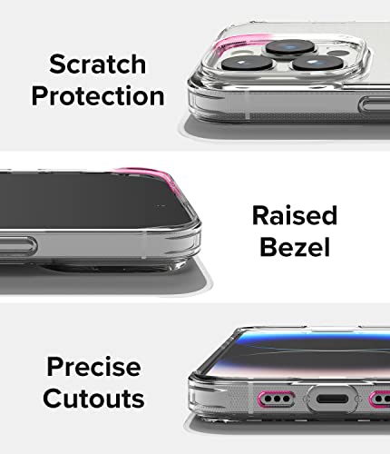 Ringke Fusion Matte [Anti-Fingerprint Technology] Compatible with iPhone 14 Pro Case, Translucent Smudge Proof Protective Sturdy Shockproof TPU Bumper Phone Cover for Women, Men - Matte Clear