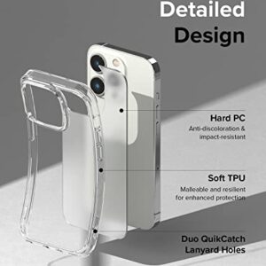 Ringke Fusion Matte [Anti-Fingerprint Technology] Compatible with iPhone 14 Pro Case, Translucent Smudge Proof Protective Sturdy Shockproof TPU Bumper Phone Cover for Women, Men - Matte Clear