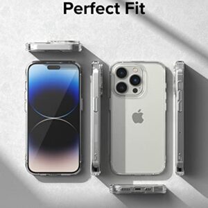 Ringke Fusion Matte [Anti-Fingerprint Technology] Compatible with iPhone 14 Pro Case, Translucent Smudge Proof Protective Sturdy Shockproof TPU Bumper Phone Cover for Women, Men - Matte Clear