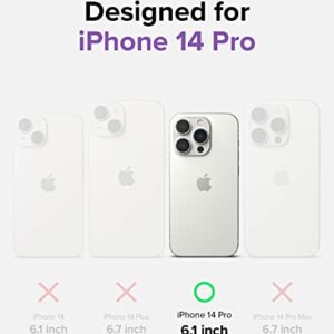 Ringke Fusion Matte [Anti-Fingerprint Technology] Compatible with iPhone 14 Pro Case, Translucent Smudge Proof Protective Sturdy Shockproof TPU Bumper Phone Cover for Women, Men - Matte Clear