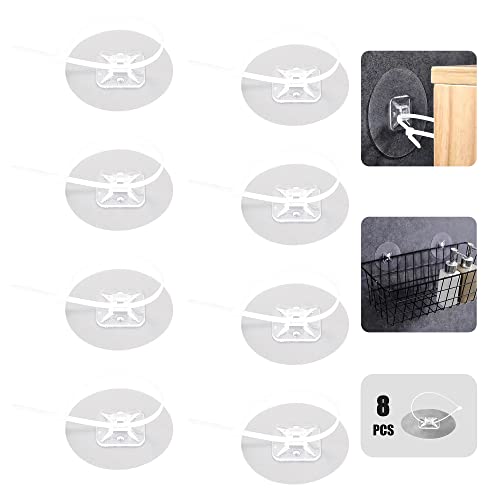 Adhesive Anti-Tip Furniture Straps,Cabinet Safty Anchor,Storage Shelf Wall Fixator,Children/Kids/Pet Protection Device,Bookshelf/Dresser/Wardrobe/Cupboard/Locker/Baby Bed Accessories(8pcs)