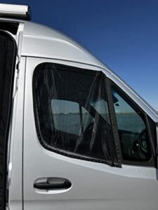 vanessential front door bug screens (pair) designed for mercedes-benz sprinter