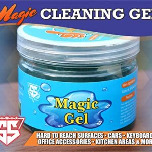 Cleaning Slime Gel for Car -Dust Cleaning Gel for Keyboard - Safe & Reusable Car Slime -Easy-to-Use Car Cleaning Kit -Universal Dust Cleaner for Home & Office -Laptop Cleaning Gel (160g) Blue