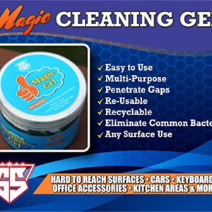 Cleaning Slime Gel for Car -Dust Cleaning Gel for Keyboard - Safe & Reusable Car Slime -Easy-to-Use Car Cleaning Kit -Universal Dust Cleaner for Home & Office -Laptop Cleaning Gel (160g) Blue