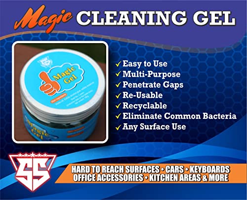 Cleaning Slime Gel for Car -Dust Cleaning Gel for Keyboard - Safe & Reusable Car Slime -Easy-to-Use Car Cleaning Kit -Universal Dust Cleaner for Home & Office -Laptop Cleaning Gel (160g) Blue