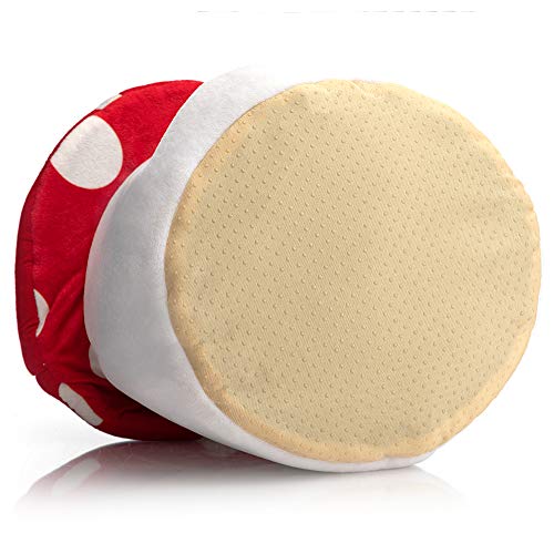 PAPITLULU Pet Bed Small Animals Bed Dutch Pig Hamster Nest Hedgehog Rat Chinchilla Guinea Habitat Mini House, Red Mushroom, L