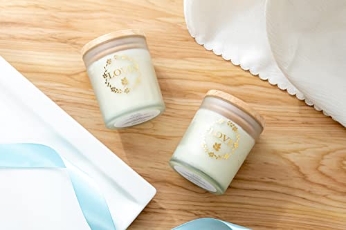 Scented Candles,Vanilla+Gardenia Scented Jar Candle,Aromatherapy Scented Candles,2Pack 5.5oz/Count Long Lasting Soy Wax Candle-Single Wick,Candles,Festive Gifts Decor Aromatherapy Candles Set