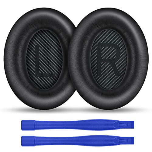 Ainiv Professional Ear Pads Cushions Replacement - 1 Pair Earpads Compatible with Bose QuietComfort 15 QC15 QC25 QC2 QC35, Softer Leather, Noise Isolation Foam