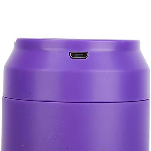 Smell Proof Container, USB Charging Sealing Function Purple Illuminated Spice Storage Container Portable for Vitamins for