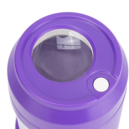 Smell Proof Container, USB Charging Sealing Function Purple Illuminated Spice Storage Container Portable for Vitamins for