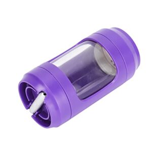 Smell Proof Container, USB Charging Sealing Function Purple Illuminated Spice Storage Container Portable for Vitamins for