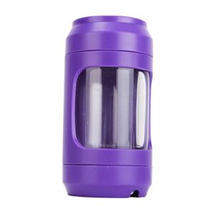 Smell Proof Container, USB Charging Sealing Function Purple Illuminated Spice Storage Container Portable for Vitamins for