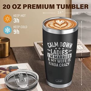 Gifts for Husband, Unique Husband Gifts, Husband Birthday Gifts with Tumbler, Whisky Stones, 6 in 1 Multitool Pen, Funny Socks and Keychain, Best Gift for Husband from Wife