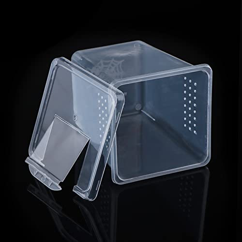 4 Pcs Insect Spider Terrariums Breeding Box Hatching Container Small Reptile Arboreal Spider Mantis Scorpion Centipede Acrylic Breeding Box