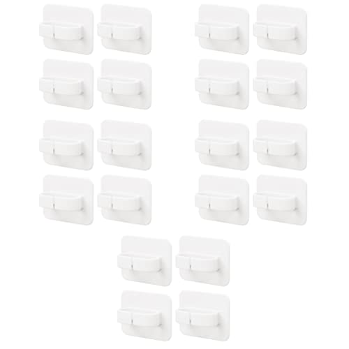 Cabilock Towel Hooks Spray Bottle Storage Rack Hook 20 pcs Spray Bottle Hook Under Cabinet Spray Bottle Holder Adhesive Bottle Holder Hangers Adhesive Bottle Hanging Circle Towel Hook