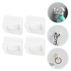 Cabilock Towel Hooks Spray Bottle Storage Rack Hook 20 pcs Spray Bottle Hook Under Cabinet Spray Bottle Holder Adhesive Bottle Holder Hangers Adhesive Bottle Hanging Circle Towel Hook