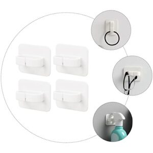 Cabilock Towel Hooks Spray Bottle Storage Rack Hook 20 pcs Spray Bottle Hook Under Cabinet Spray Bottle Holder Adhesive Bottle Holder Hangers Adhesive Bottle Hanging Circle Towel Hook