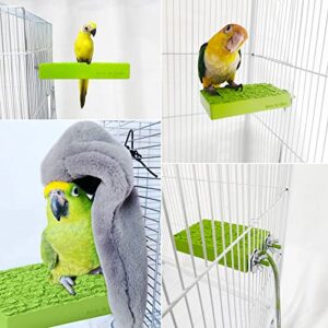 GIFANK Bird Heater for Cage Bird Perch Stand Warmer Snuggle Up for African Grey, Parakeets, Parrots, Small Birds 12V 3.3"x6"