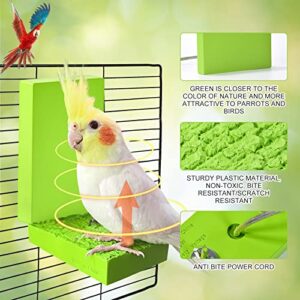 GIFANK Bird Heater for Cage Bird Perch Stand Warmer Snuggle Up for African Grey, Parakeets, Parrots, Small Birds 12V 3.3"x6"