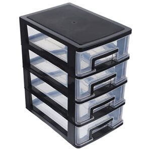 fomiyes storage drawers 4 layer drawer storage tower clear drawers closet storage box storage shelf storage rack for office bedroom living room desk organizer