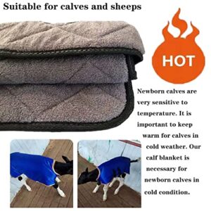 perixir Calf Blanket,Warm Clothes for Cow Calves Calf Saver Coat Warmming Jacket Vest Keep Cow Goat Warm Thickend Windproof Belly Protection 1 Pcs