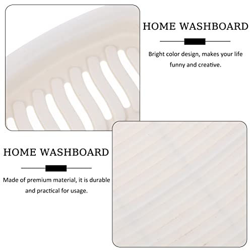 Cabilock Household Washing Board Shovel Non- Slip Washboard Washboard wash Board Washboard for Laundry Plastic Hand Washing Shirt Folding Board Shirt Folding Board Thickening Washboard