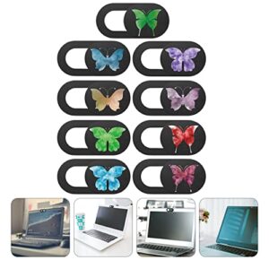 Mobestech Laptop Camera Cover Slide 9pcs Webcam Cover Web Camera Cover Laptop cam Cover Rainbow Webcam Cover Slide Slide Laptop Computer Camera