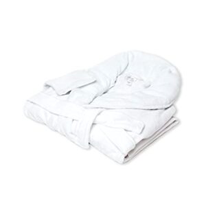 Gravity Blankets x Modernist Weighted Terrycloth Robe, Unisex Terrycloth Robe, White / Medium, Warm Bathroom Robe, 3 Pounds