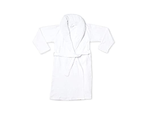 Gravity Blankets x Modernist Weighted Terrycloth Robe, Unisex Terrycloth Robe, White / Medium, Warm Bathroom Robe, 3 Pounds