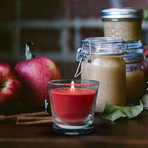 Glade Jar Candles, Fragrance Candles Infused with Essential Oils, Air Freshener Candles, 4 Candles 3.4 Oz (Apple of My Pie)