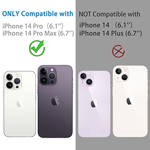 【3 Pack】Dengduoduo Tempered Glass Camera Lens Protector for iPhone 14 Pro 6.1" & iPhone 14 Pro Max 6.7", Ultra HD, 9H Hardness, Anti-Scratch, Case Friendly, Easy to Install [No Affect on Night Shots]