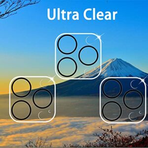 【3 Pack】Dengduoduo Tempered Glass Camera Lens Protector for iPhone 14 Pro 6.1" & iPhone 14 Pro Max 6.7", Ultra HD, 9H Hardness, Anti-Scratch, Case Friendly, Easy to Install [No Affect on Night Shots]