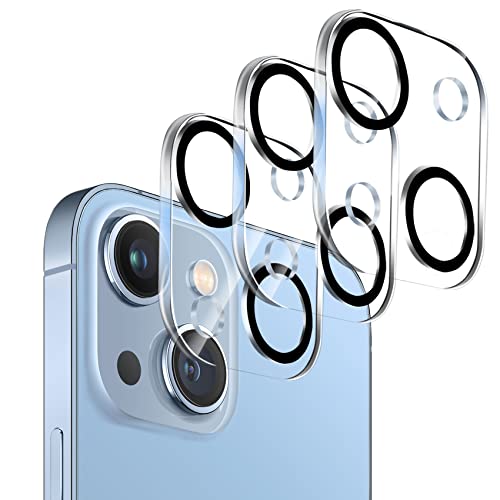 Dengduoduo 【3 Pack】 Tempered Glass Camera Lens Protector for iPhone 14 6.1" & iPhone 14 Plus 6.7", Ultra HD, 9H Hardness, Anti-Scratch, Case Friendly, Easy to Install [No Affect on Night Shots]