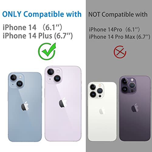 Dengduoduo 【3 Pack】 Tempered Glass Camera Lens Protector for iPhone 14 6.1" & iPhone 14 Plus 6.7", Ultra HD, 9H Hardness, Anti-Scratch, Case Friendly, Easy to Install [No Affect on Night Shots]