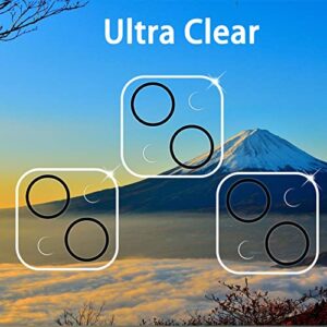 Dengduoduo 【3 Pack】 Tempered Glass Camera Lens Protector for iPhone 14 6.1" & iPhone 14 Plus 6.7", Ultra HD, 9H Hardness, Anti-Scratch, Case Friendly, Easy to Install [No Affect on Night Shots]